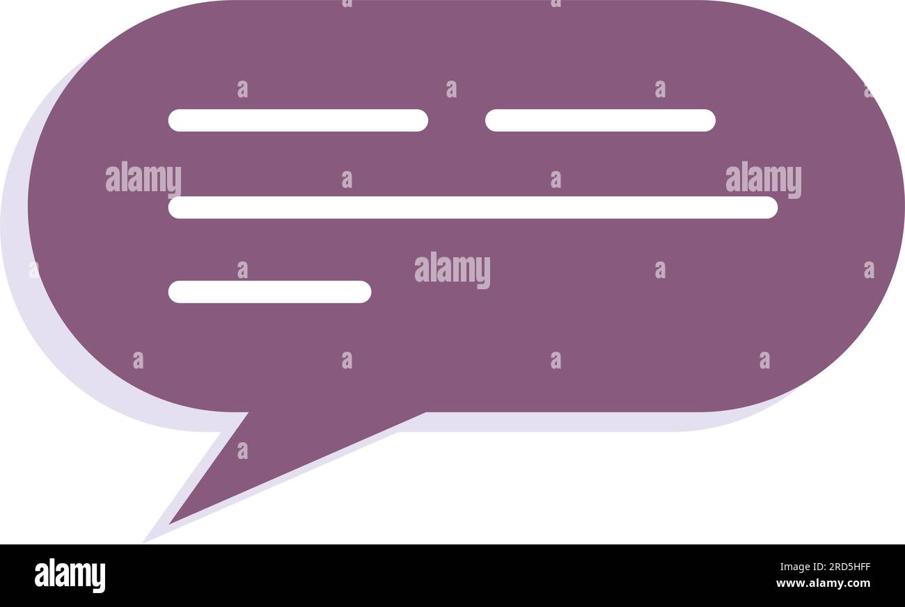 Isolated colored communication bubble chat icon Vector Stock Vector ...