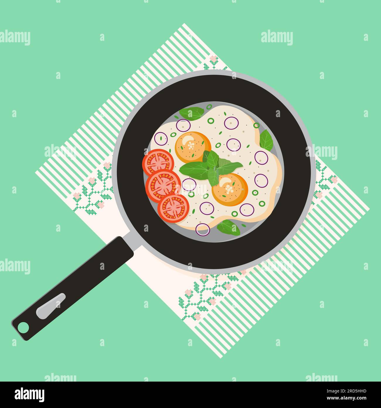 Cartoon frying pan Stock Vector Images - Alamy