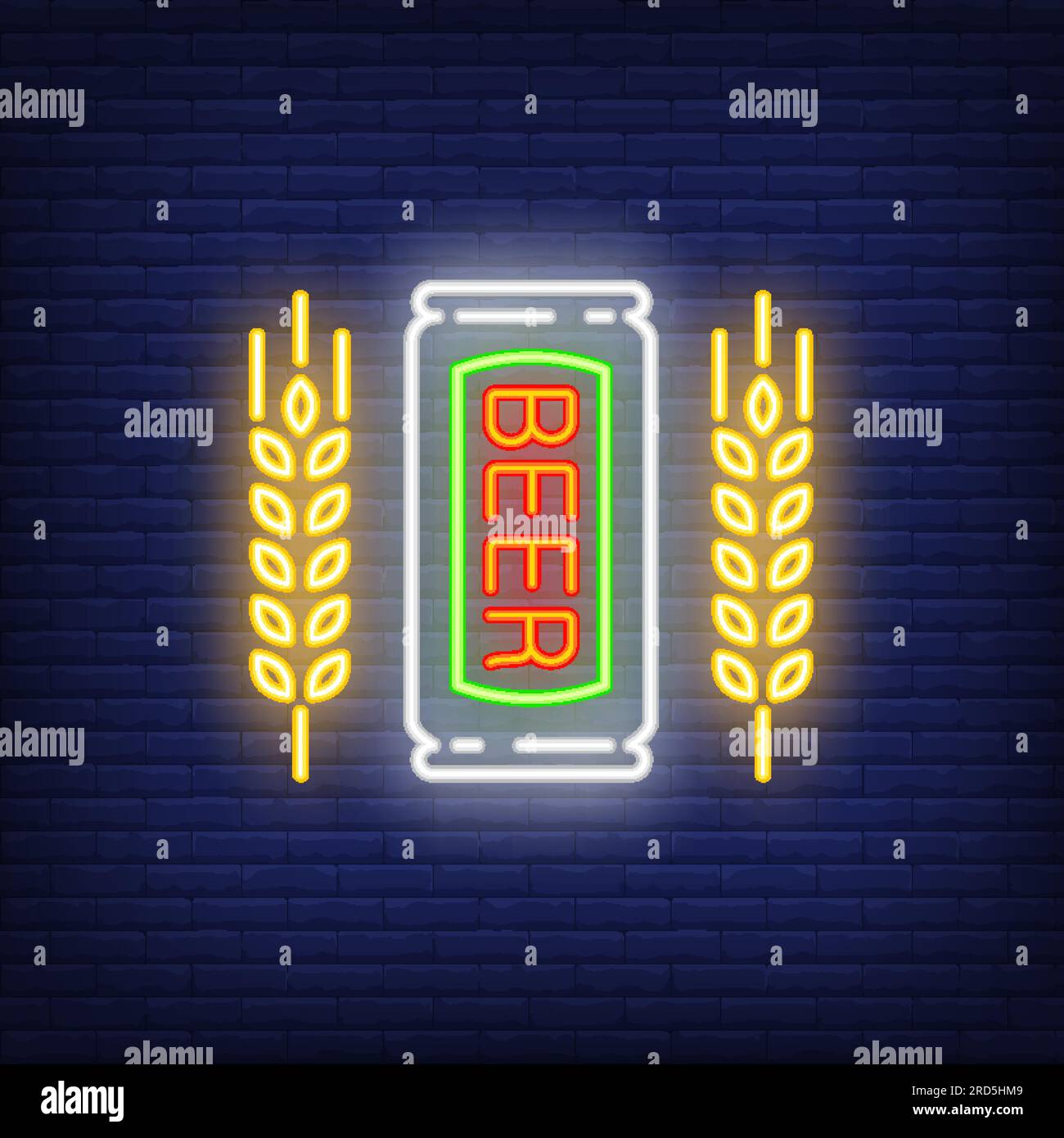 Illuminated craft beer sign hi-res stock photography and images - Alamy