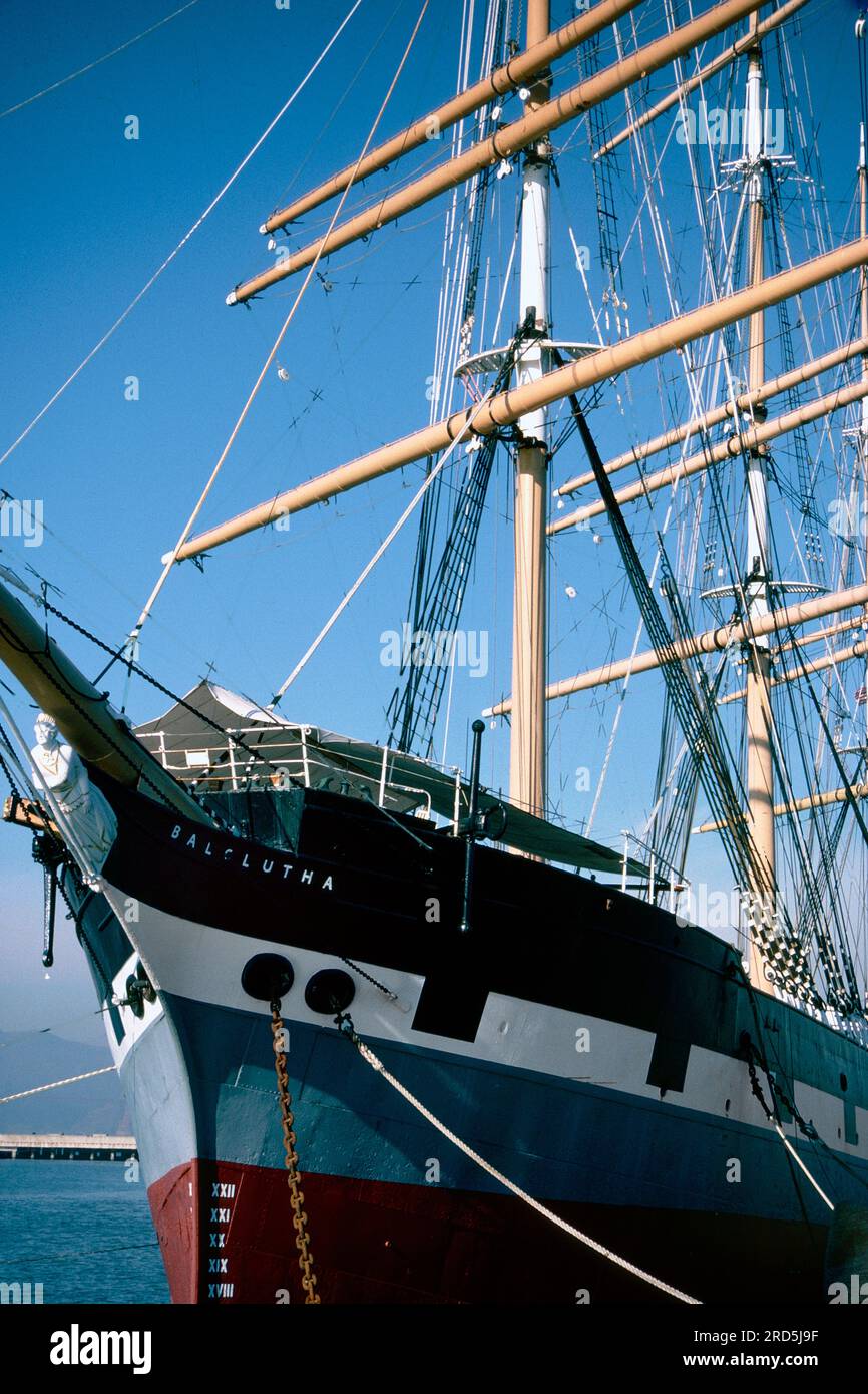 The Sailing Ship Balclutha, Hyde Street Pier, Fisherman's Wharf, San ...