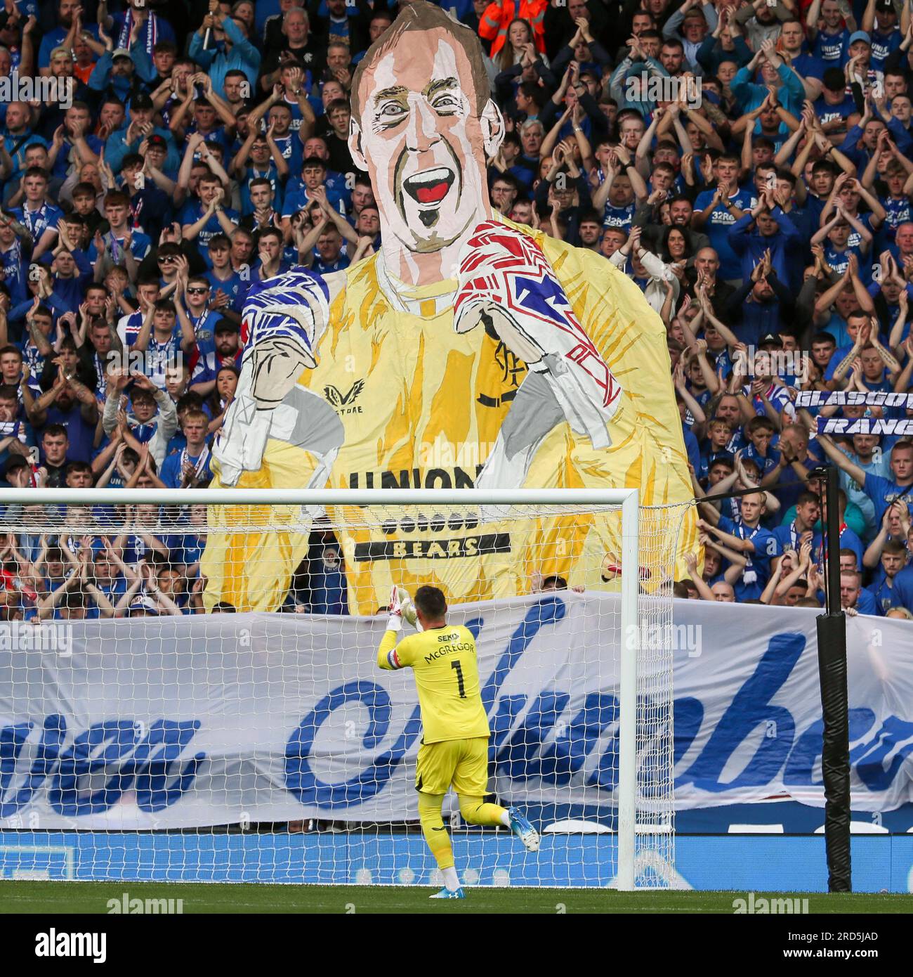 Glasgow, UK. 18th May, 2023. A testimonial match between Rangers and ...
