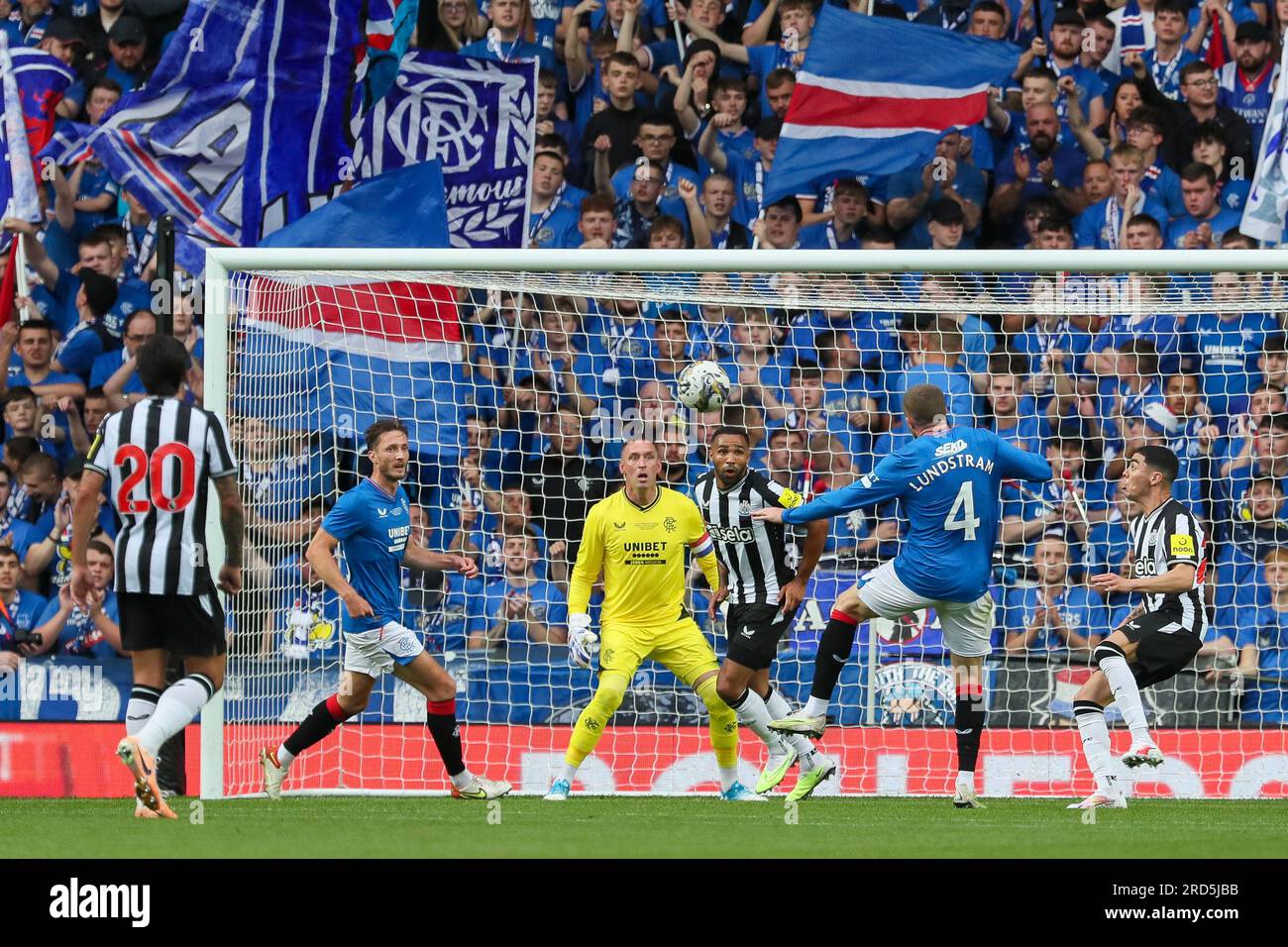 Glasgow, UK. 18th May, 2023. A testimonial match between Rangers and ...