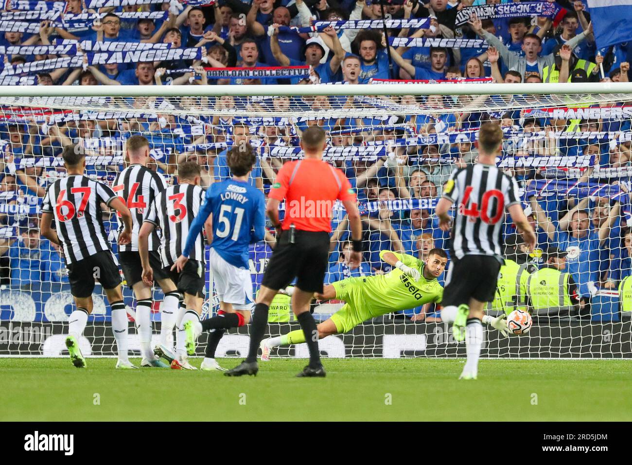 Glasgow, UK. 18th May, 2023. A testimonial match between Rangers and ...