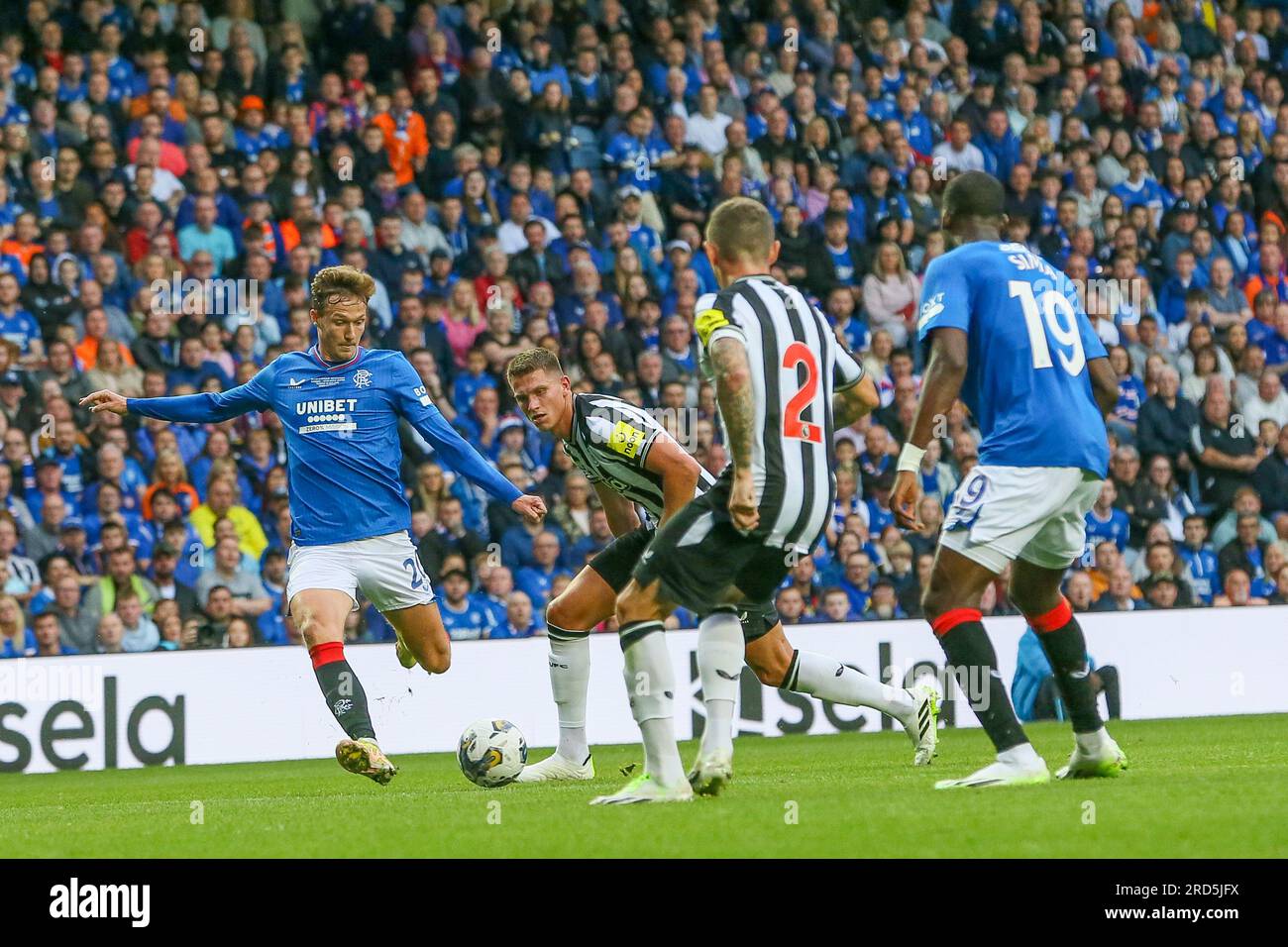 Glasgow, UK. 18th May, 2023. A testimonial match between Rangers and ...