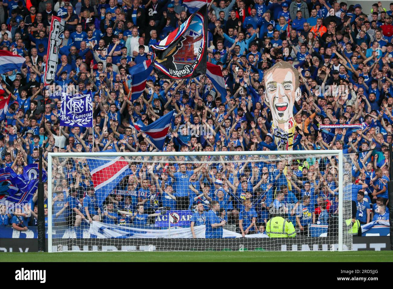 Glasgow, UK. 18th May, 2023. A testimonial match between Rangers and ...