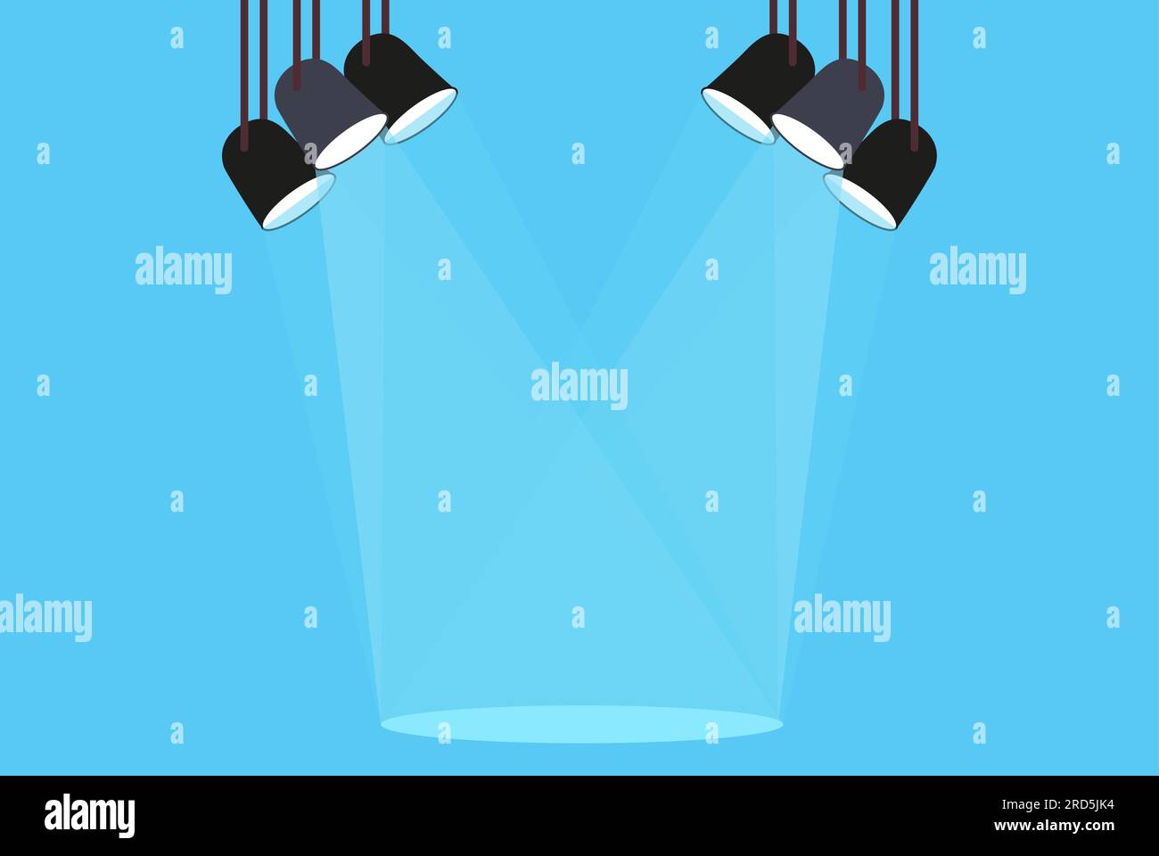 Banner spotlight vector. Stage lighting, transparent effects. Bright ...