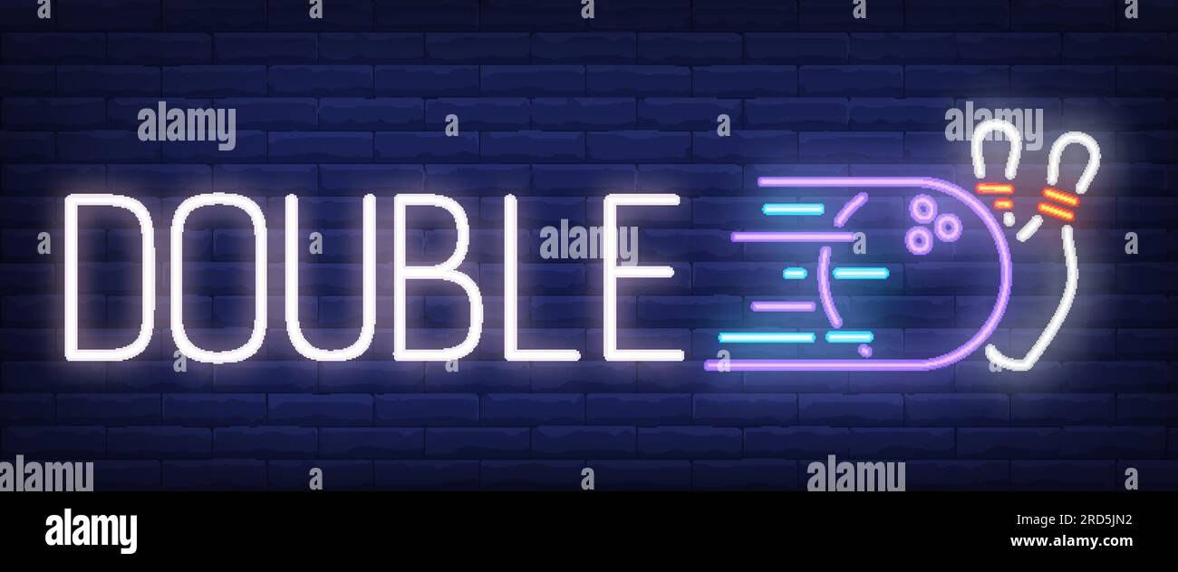 Strike neon style banner hi-res stock photography and images - Alamy