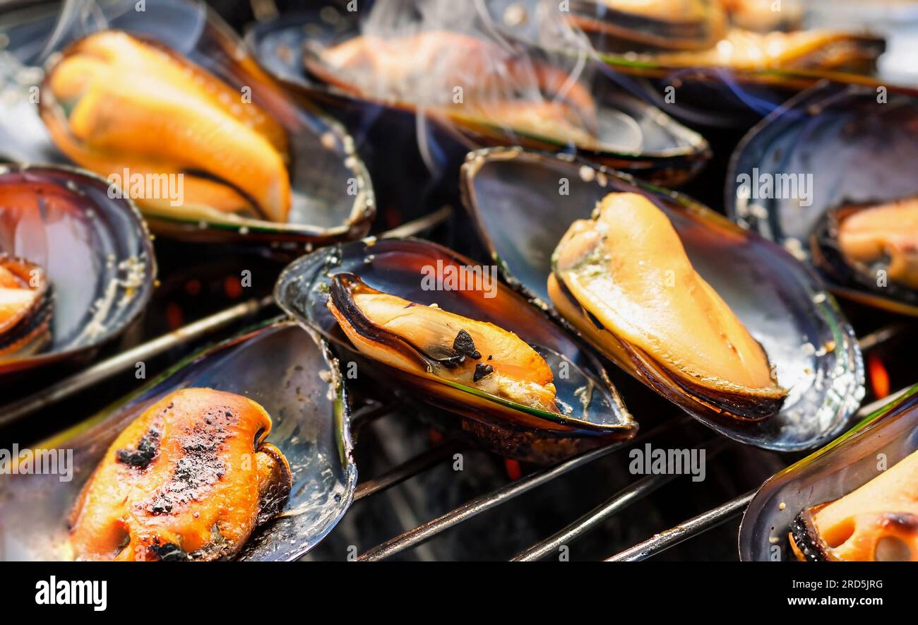 Flame mussel hi-res stock photography and images - Alamy