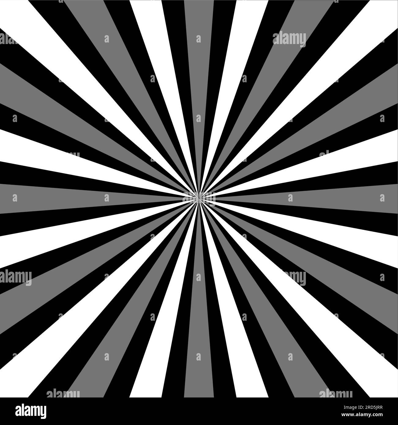 Black and White Rays Retro Comic Poster. Retro sunburst vector ...