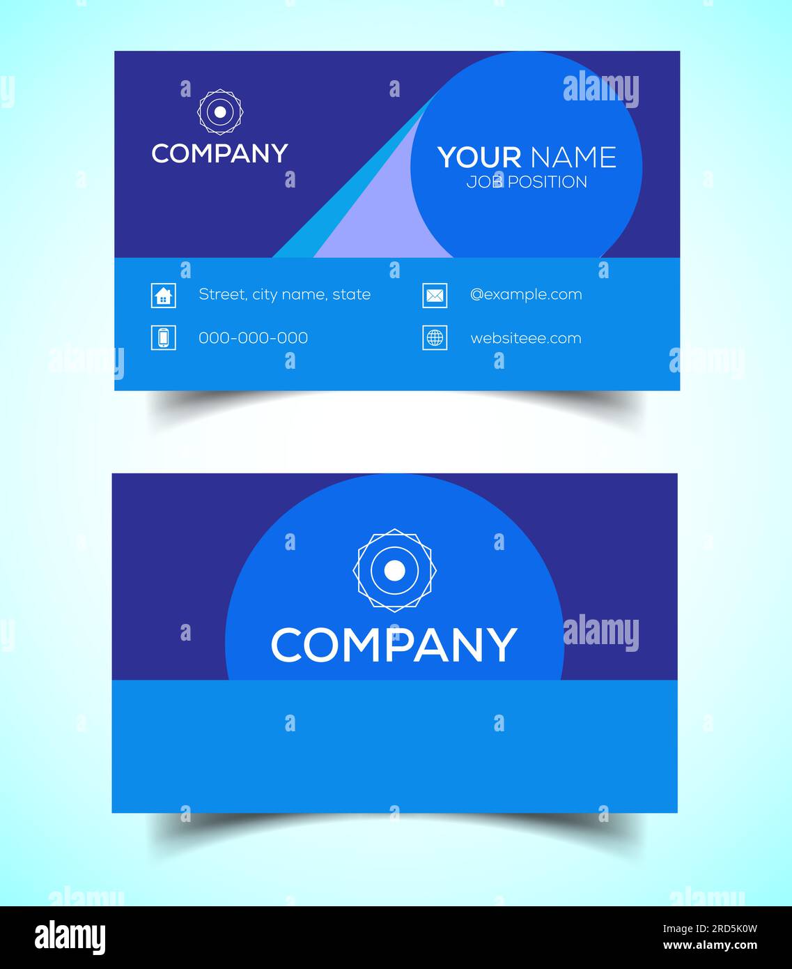Creative and modern corporate business card template Stock Vector Image ...