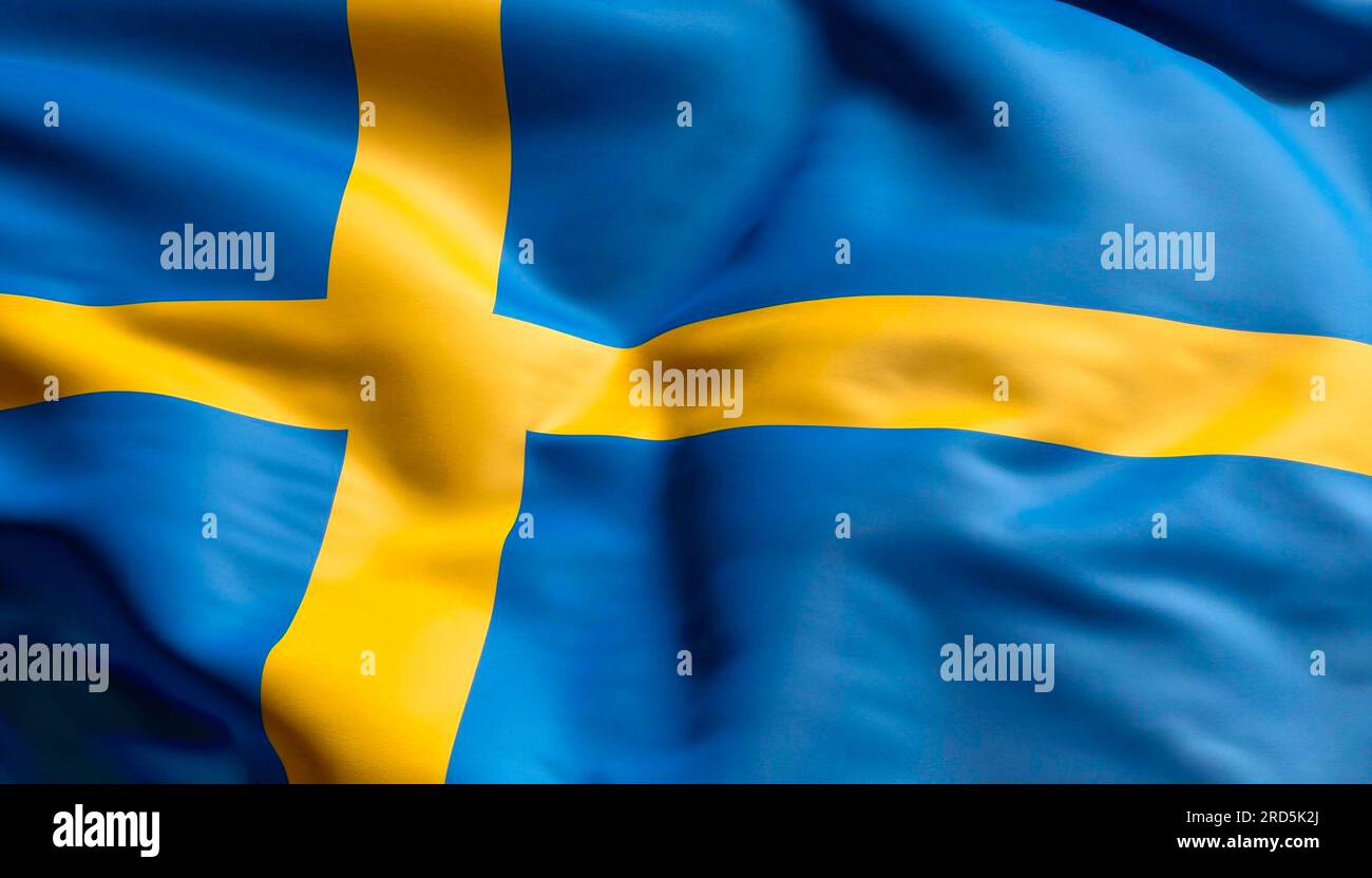 Sweden flag folded hi-res stock photography and images - Alamy