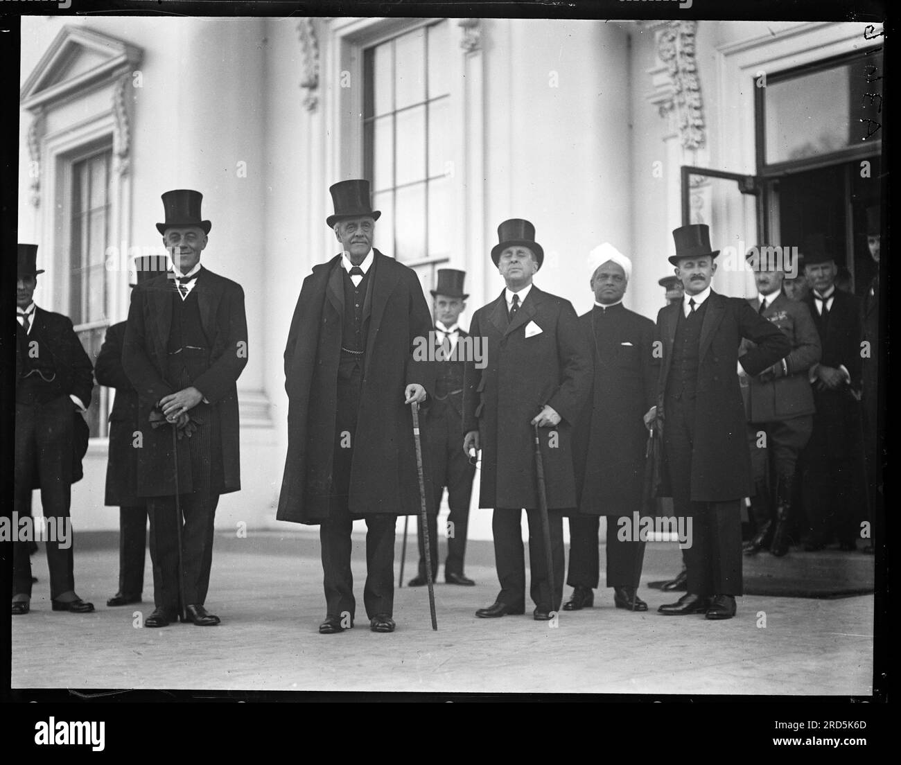Group with Sir Auckland Geddes and Arthur James Balfour. White House ...