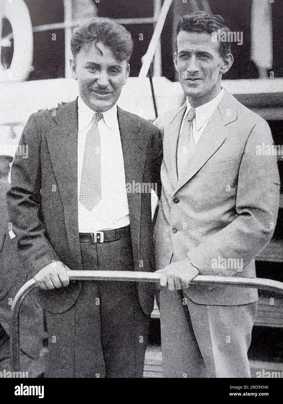 Wiley Post and Harold Gatty Stock Photo - Alamy