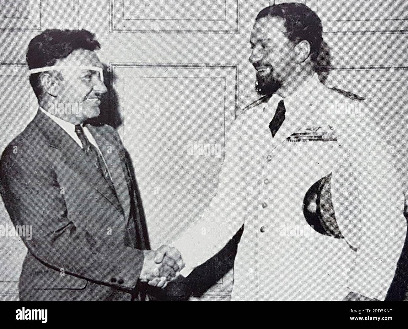 Wiley Post and Italo Balbo Stock Photo - Alamy