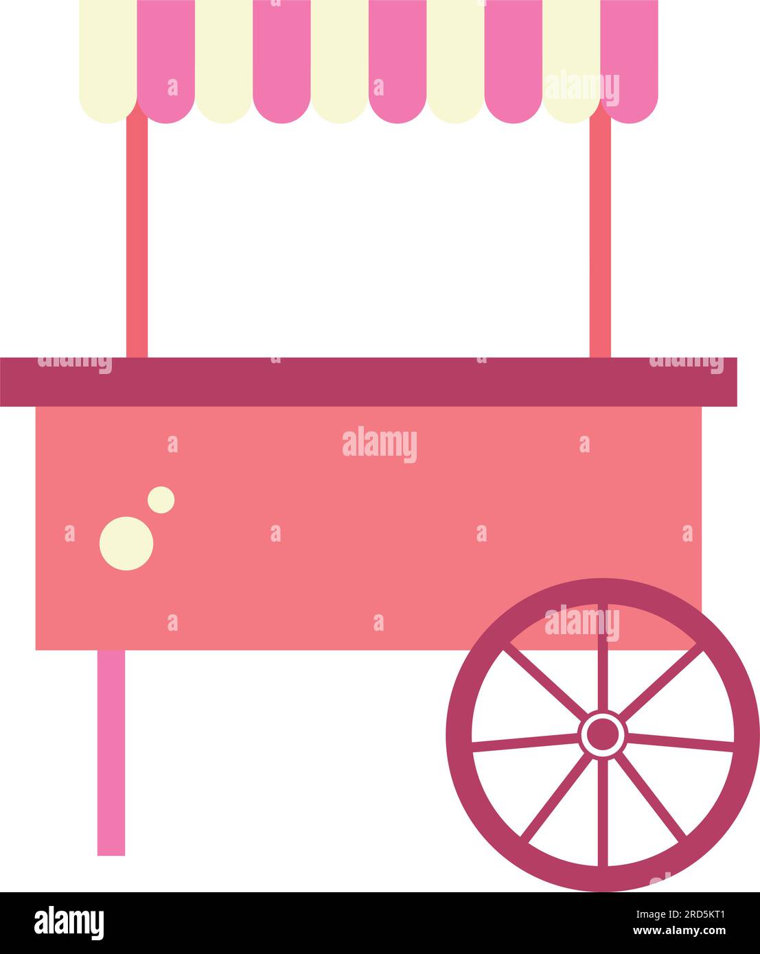 Isolated colored carnival food cart icon Vector Stock Vector Image ...