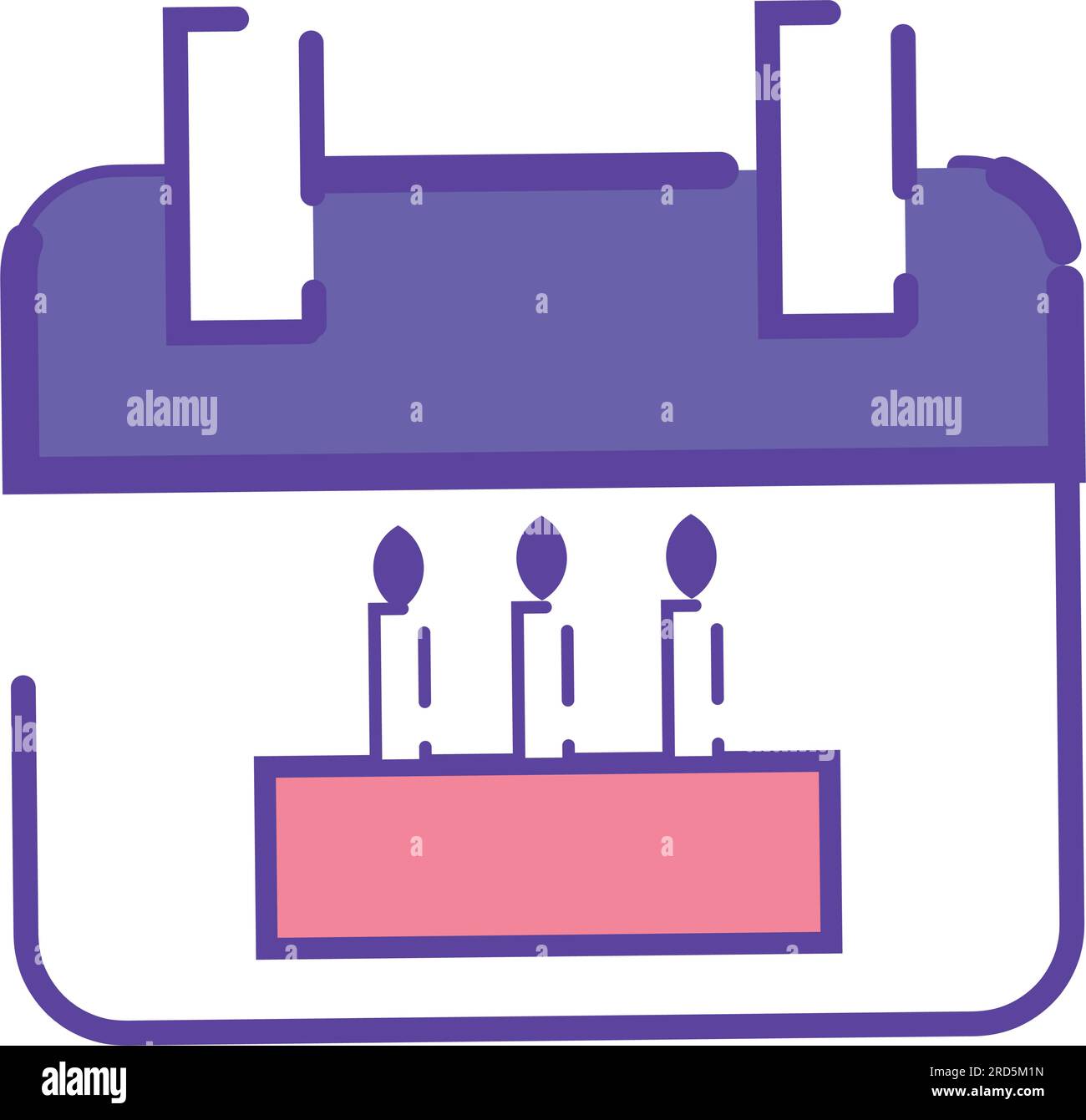 Vector birthday calendar hi-res stock photography and images - Alamy