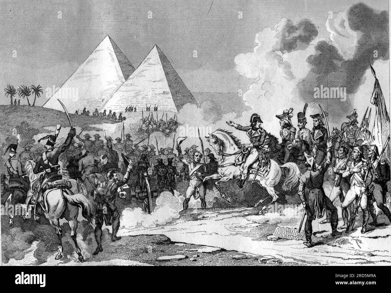 Napoleon Bonaparte defeating the Mamelukes, at the battle of the ...