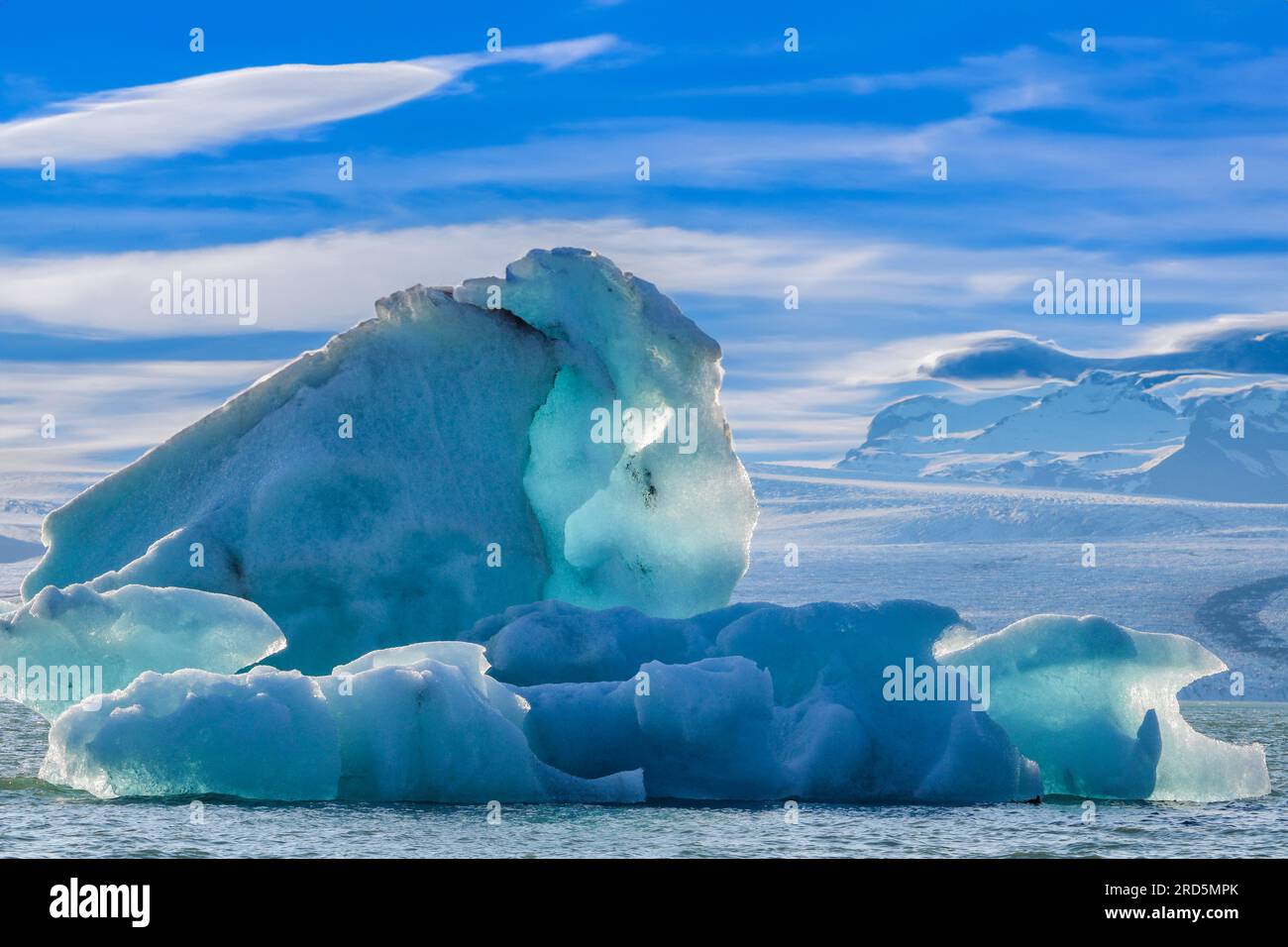 floating iceberg in Iceland in beautiful light Stock Photo - Alamy