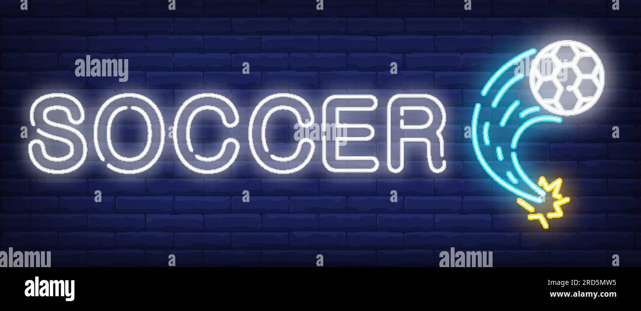 Football ball sign signage Stock Vector Images - Alamy