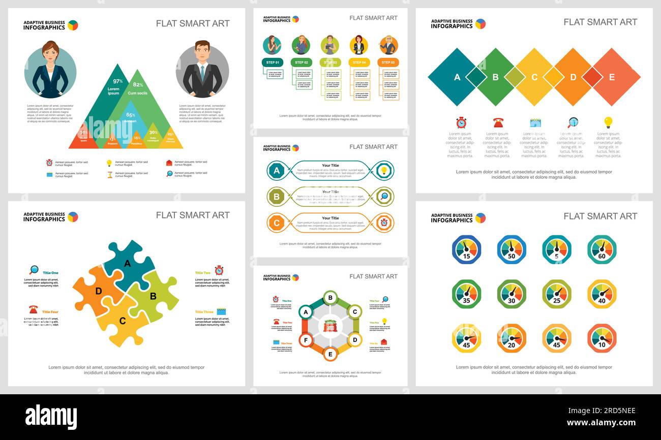 Colorful finance or banking concept infographic charts set Stock Vector ...