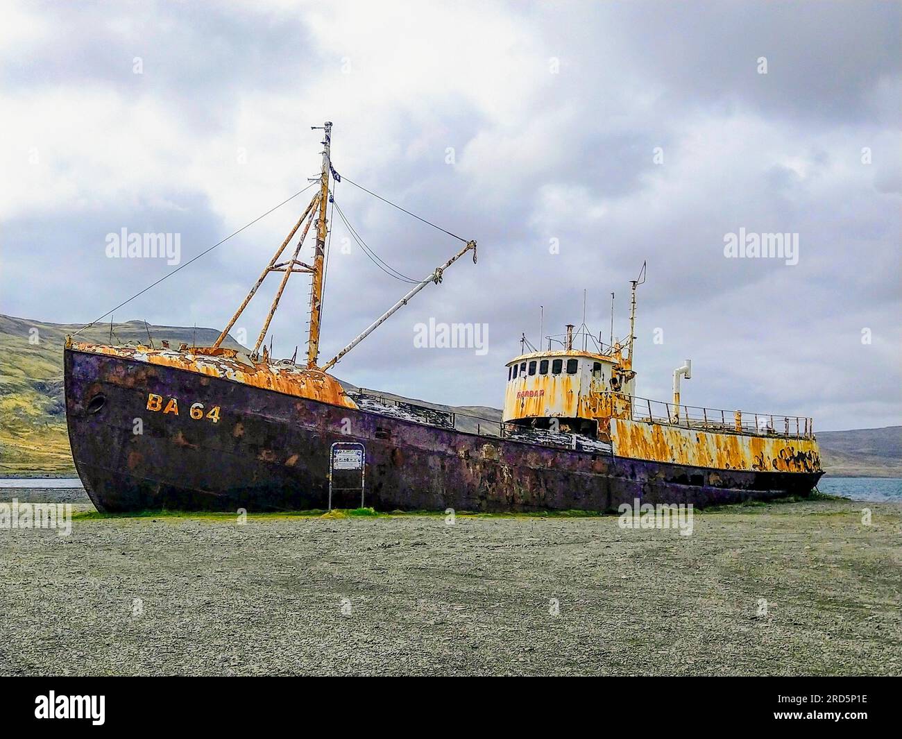 This Icelandic ghost ship, the 'Gardar BA 64' is the oldest steel ship ...