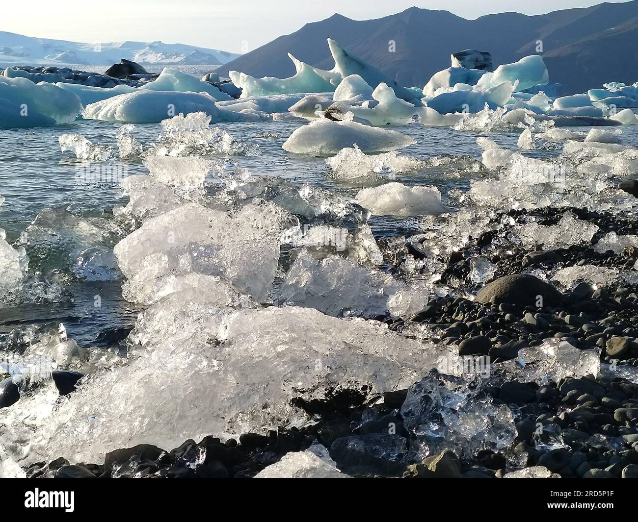 floating iceberg in Iceland in beautiful light Stock Photo - Alamy