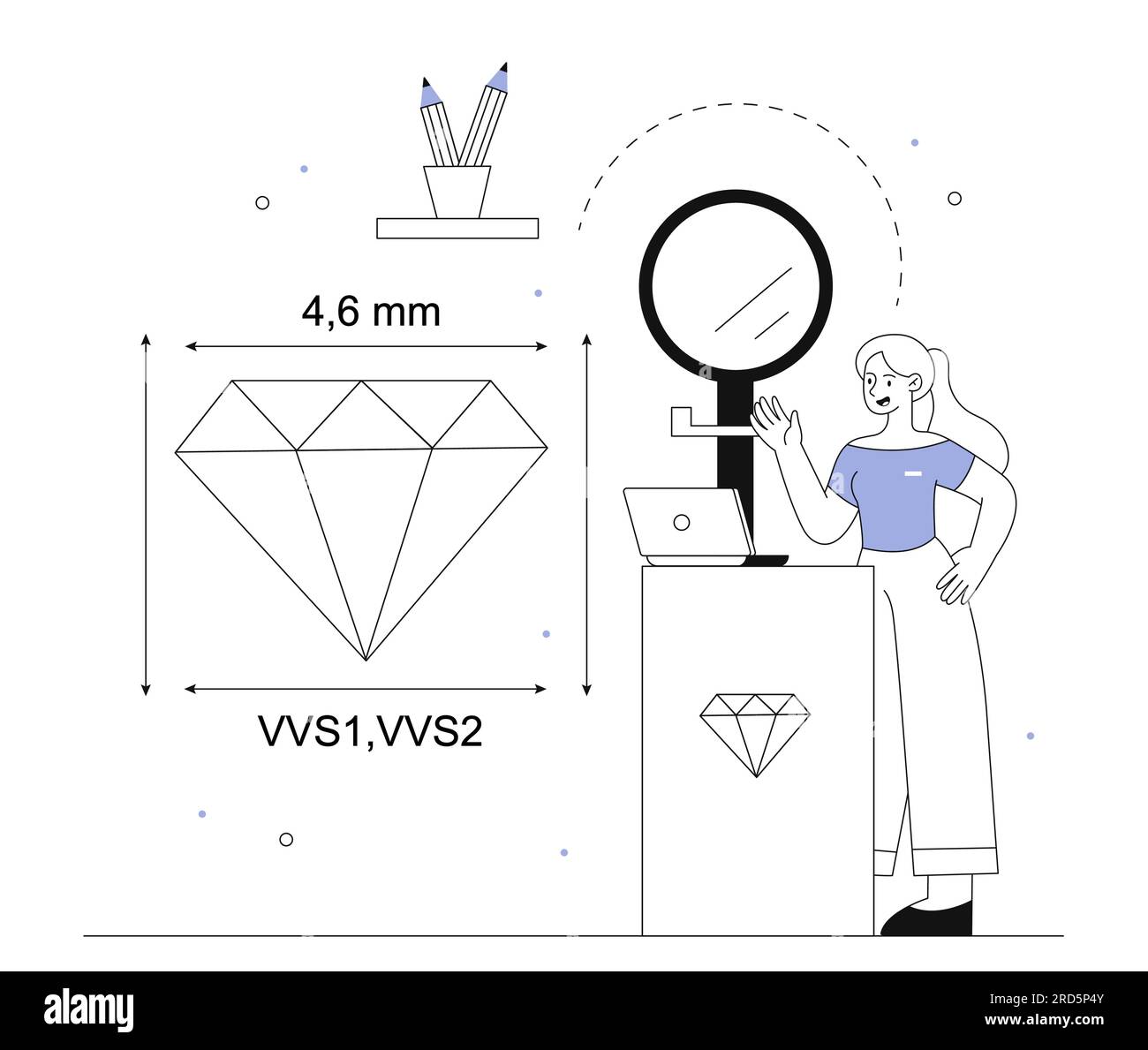 Jewelry and ring detail Stock Vector Images - Alamy