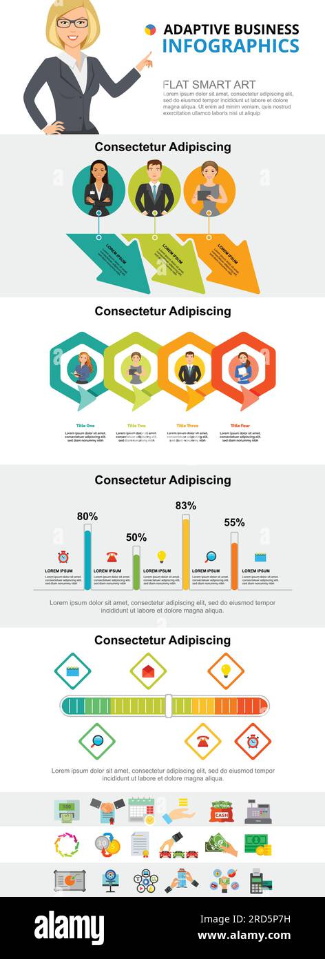 Management and production infographic charts set Stock Vector Image ...