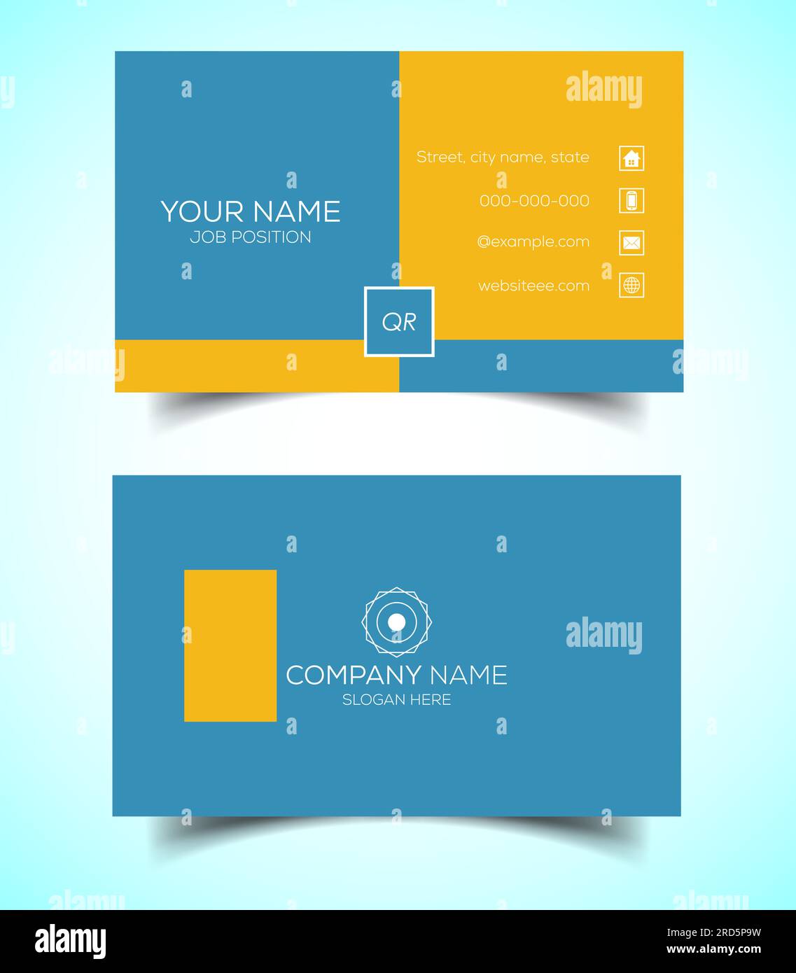 Creative and modern corporate business card template Stock Vector Image ...