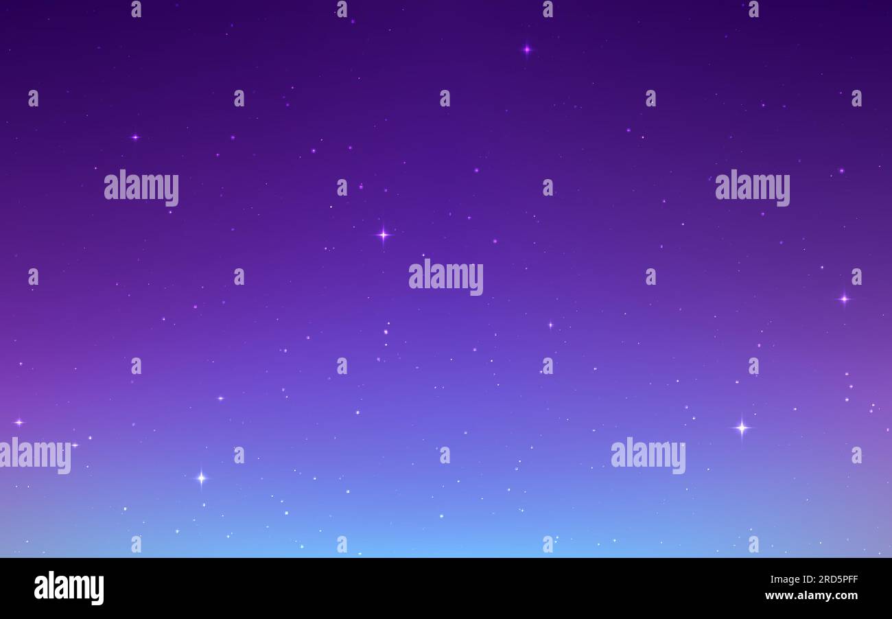 Purple space background. Color outer space with stars. Violet starry ...