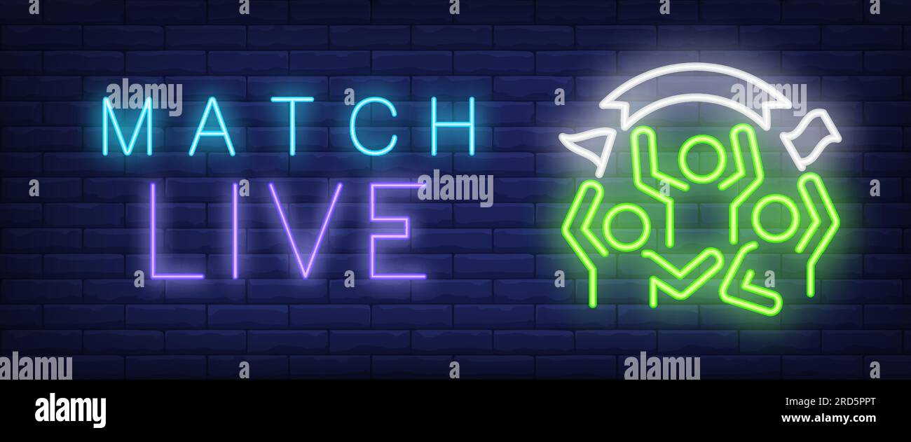 Live realistic neon sign hi-res stock photography and images - Alamy