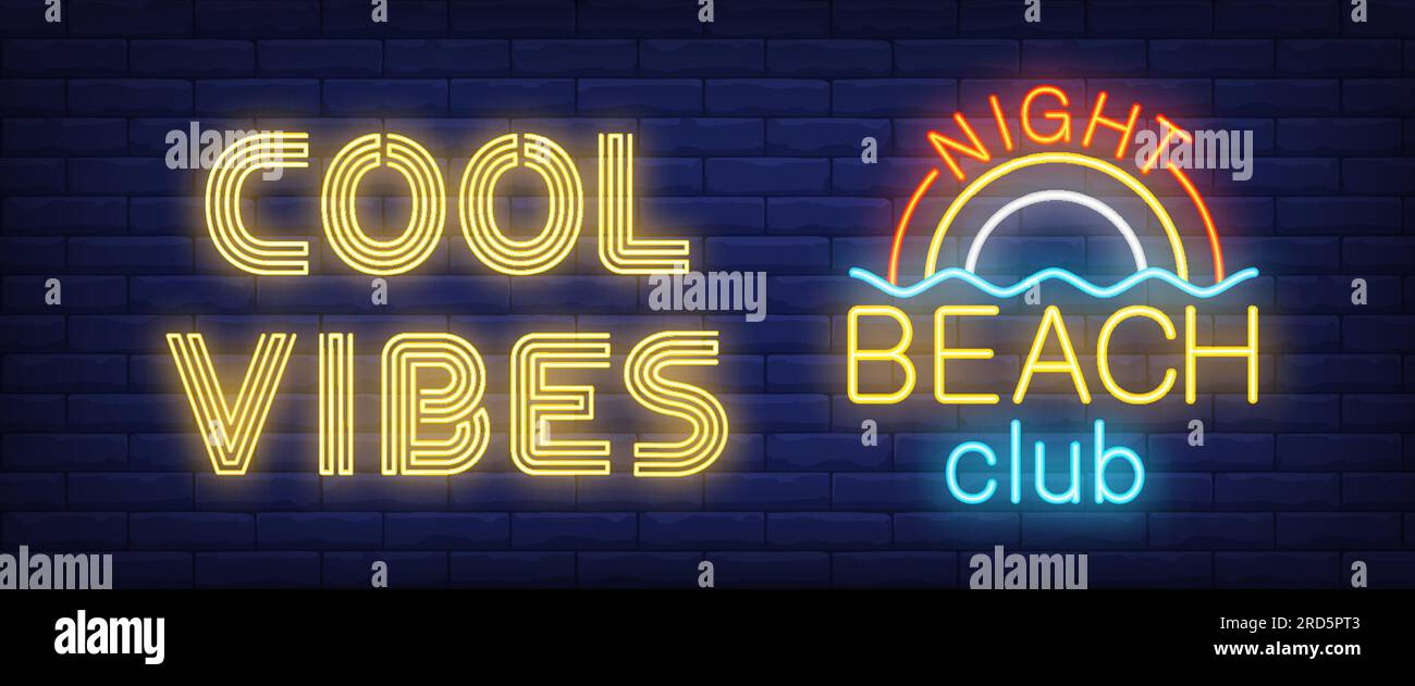 Resort beach vibes Stock Vector Images - Alamy