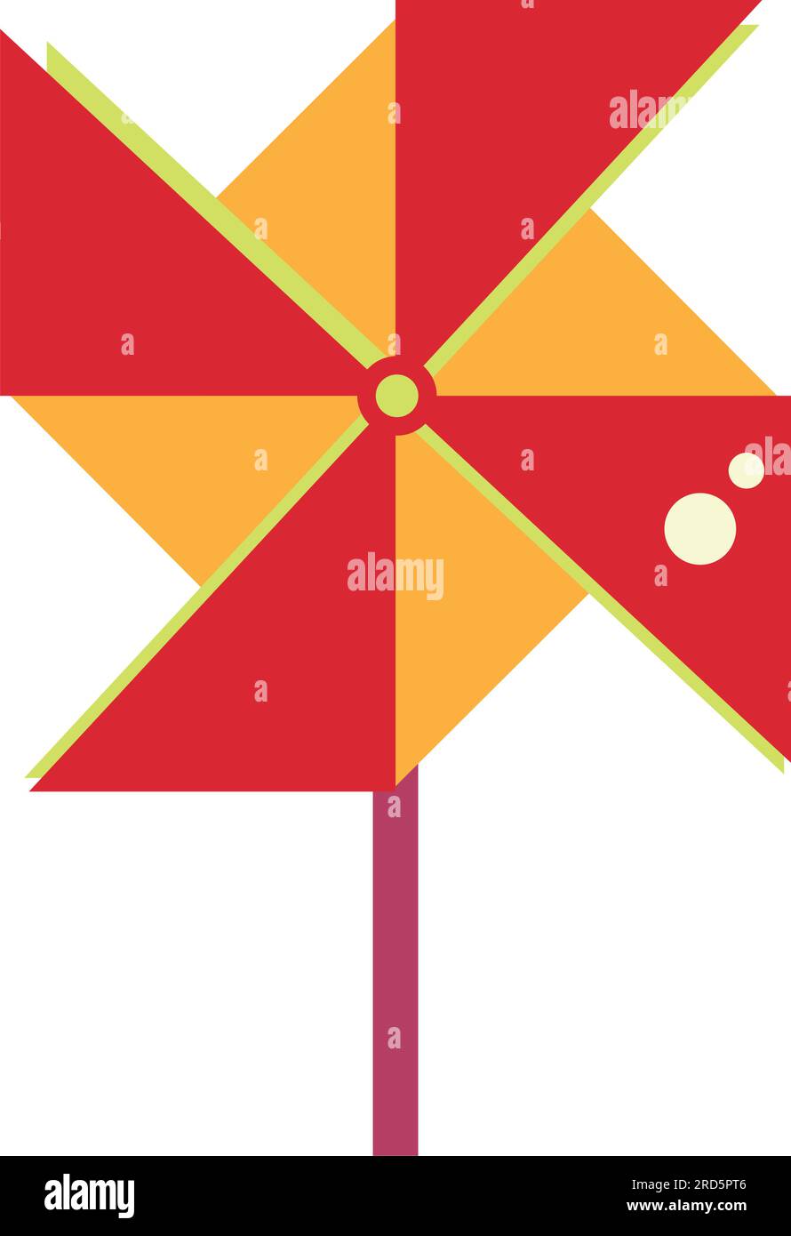Isolated colored origami paper wind mill icon Vector Stock Vector Image ...