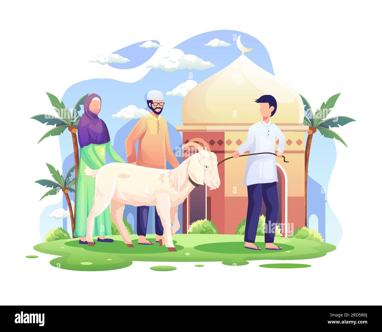 Qurban vector vectors hi-res stock photography and images - Alamy