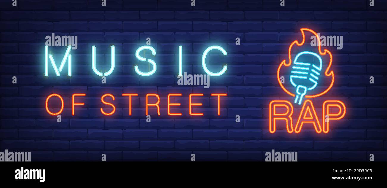 Rap music flat design Stock Vector Images - Alamy