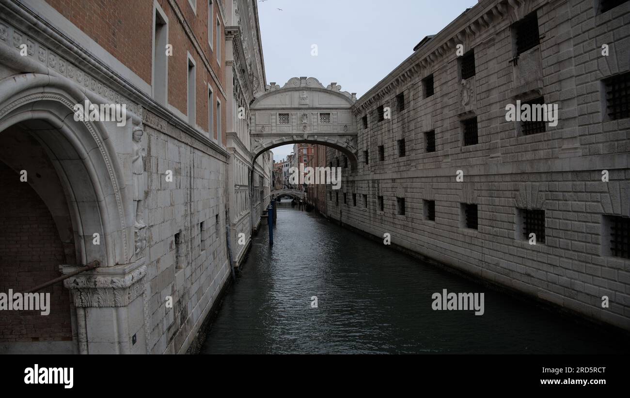 Bridge over Canal in Venice Stock Photo - Alamy