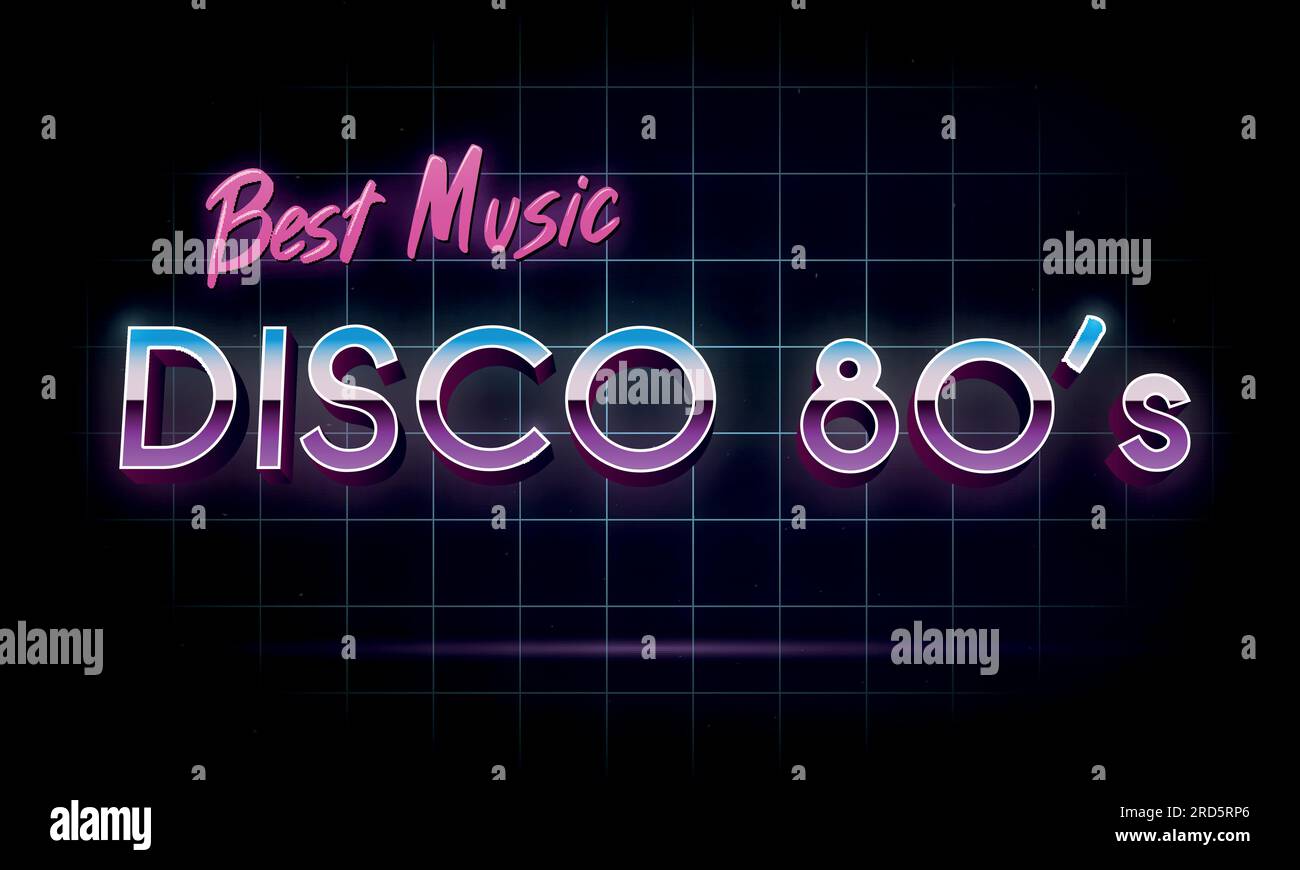 Retro futurism font hi-res stock photography and images - Alamy