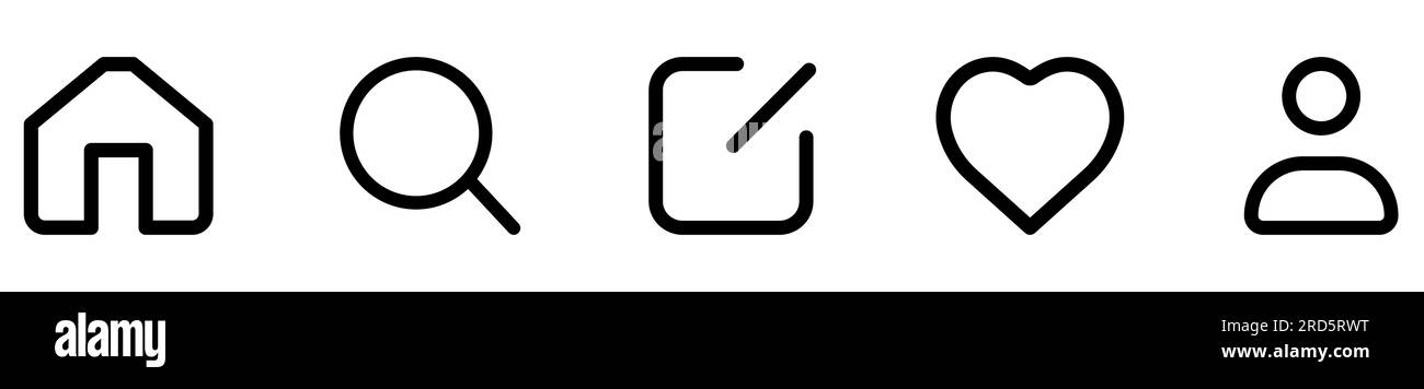 Threads social media. Threads social media icons of interface ...