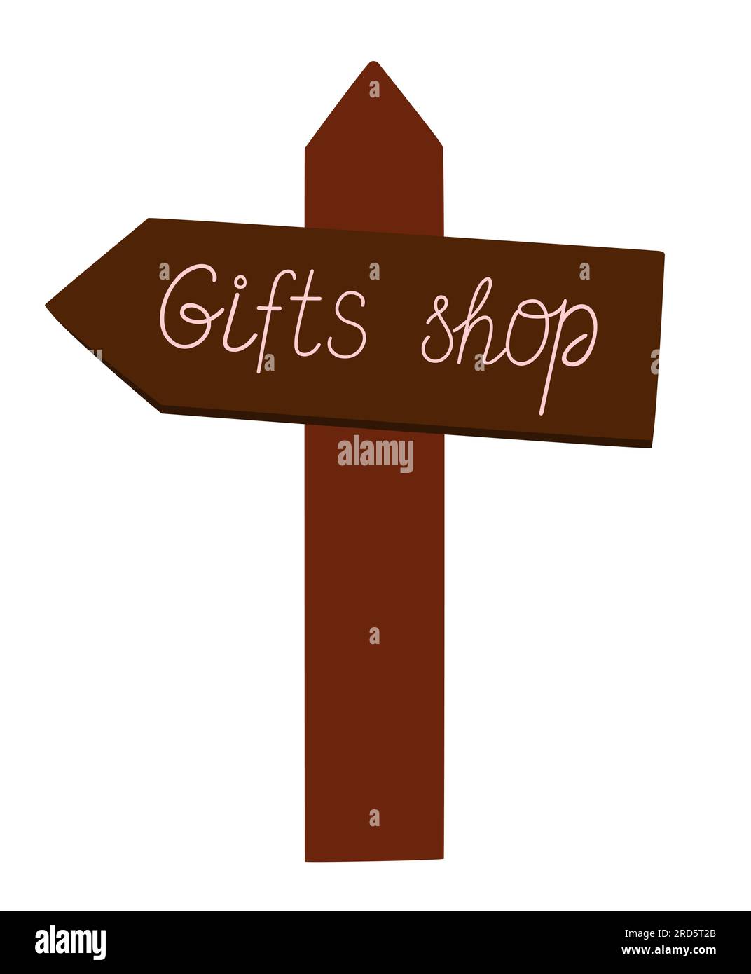 Christmas or road sign arrow showing direction to festive place flat ...