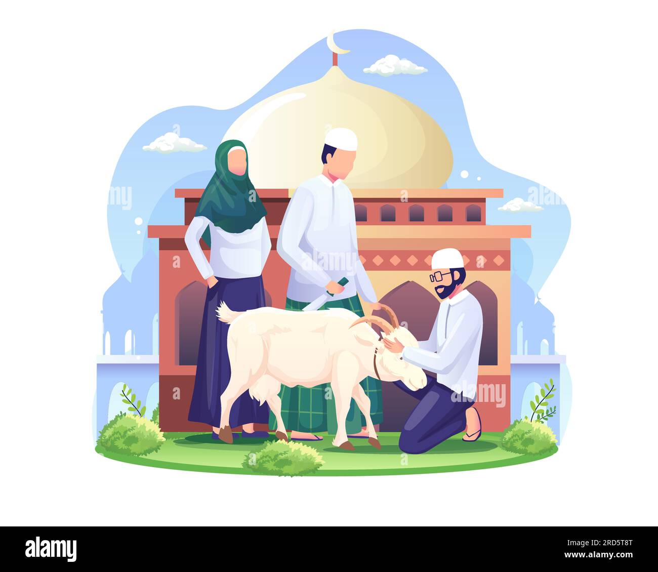 Sacrificing an animal Stock Vector Images - Alamy