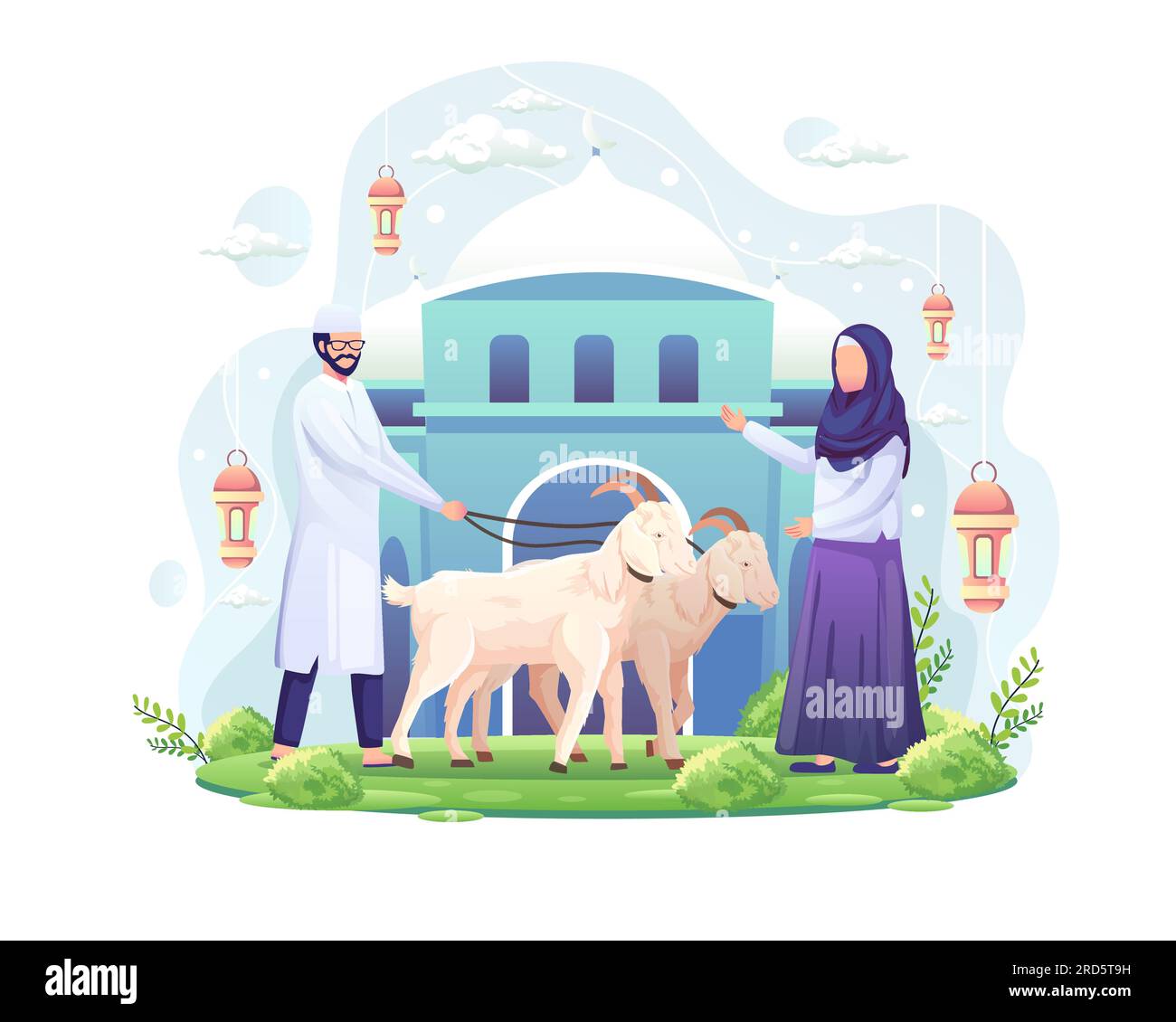 Qurban vector vectors hi-res stock photography and images - Alamy