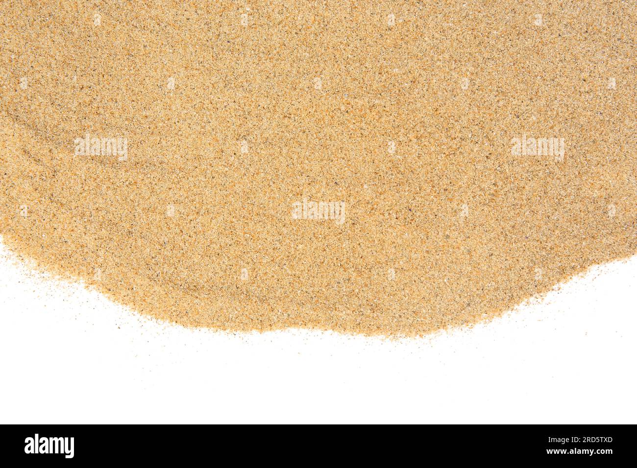 Dry beach sand isolated on white, top view Stock Photo - Alamy