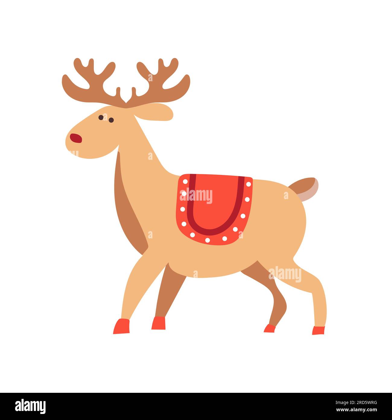 White Christmas Animated Reindeer