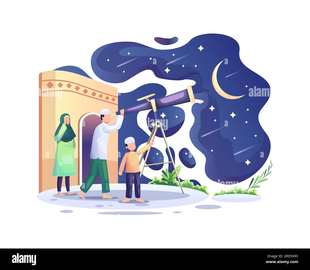 Start of holy month Stock Vector Images - Alamy