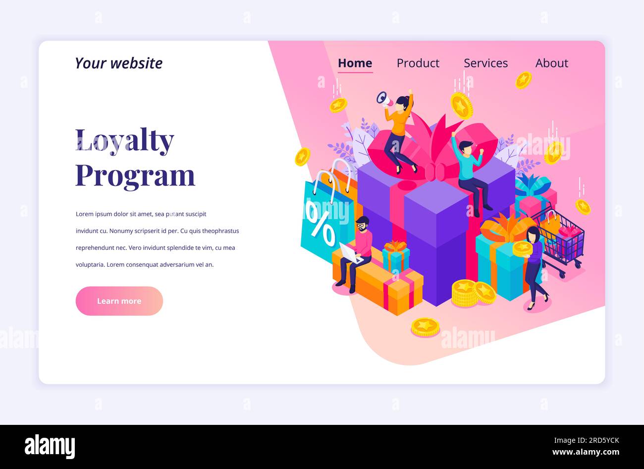 Referral rewards program Stock Vector Images - Alamy