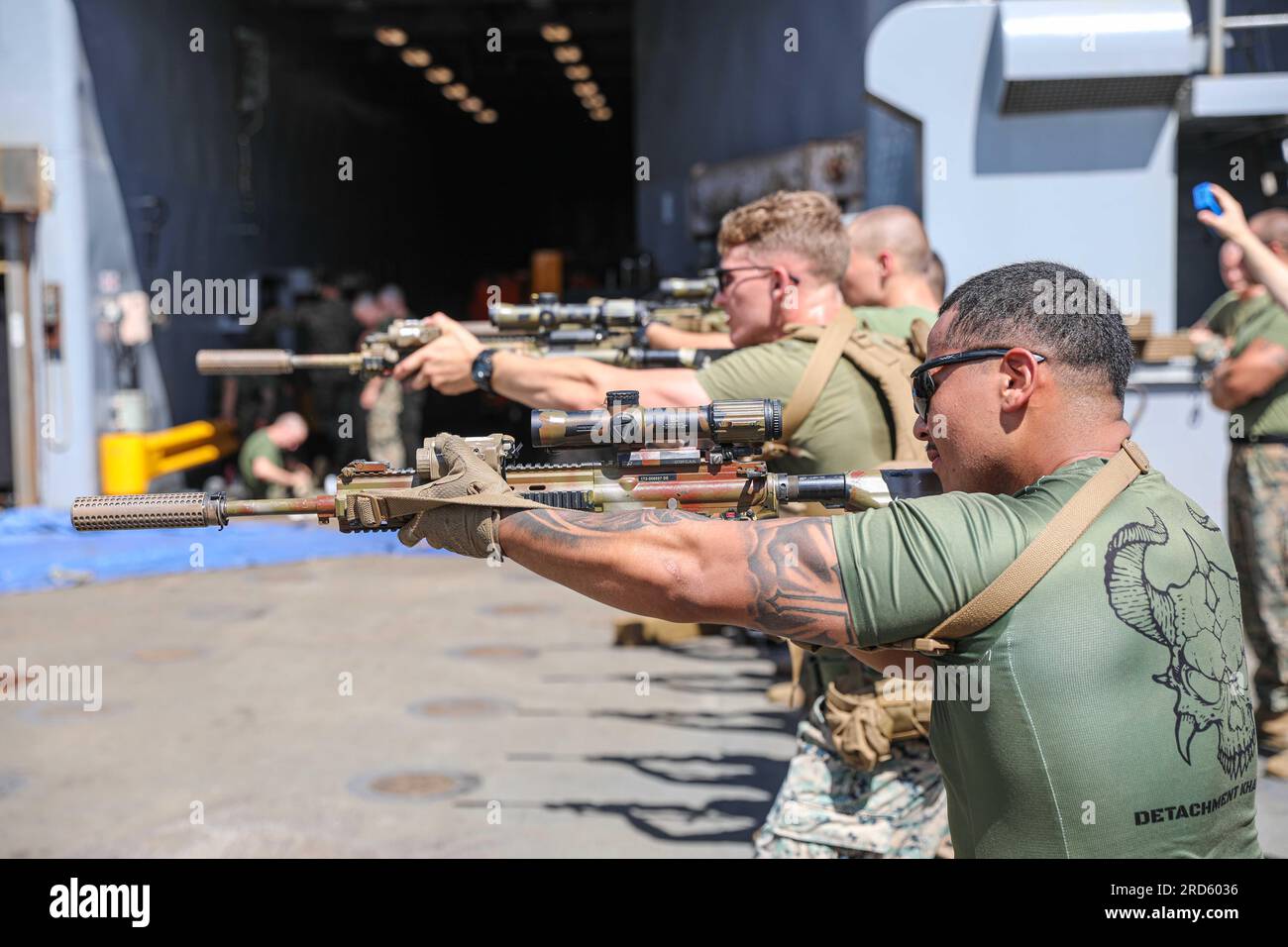 230717-N-ED646-2217- ATLANTIC OCEAN (July 17, 2023) Marines, attached ...