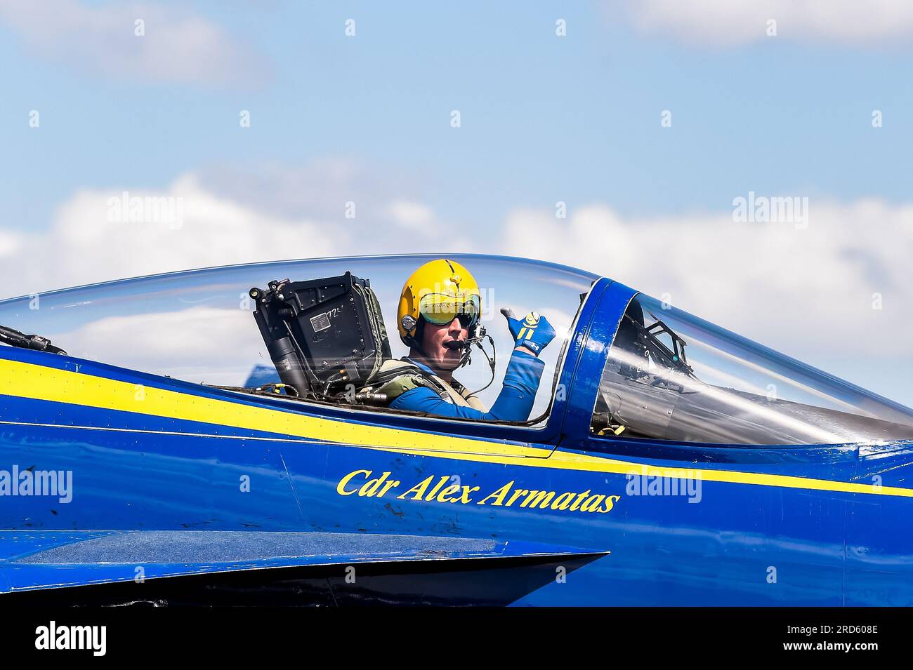 The U.S. Navy Flight Demonstration Squadron, the Blue Angels, perform ...