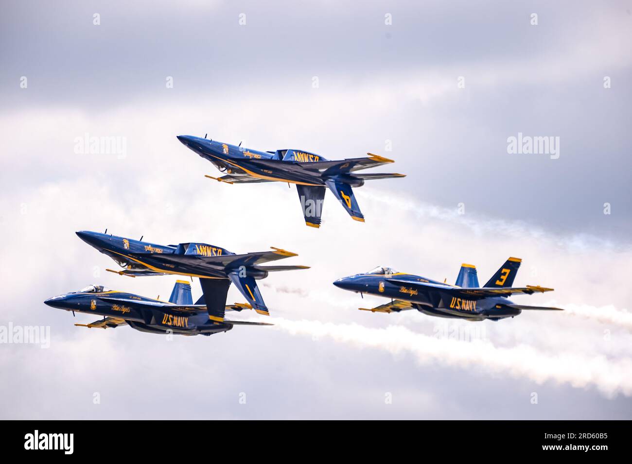 The U.S. Navy Flight Demonstration Squadron, the Blue Angels, perform ...
