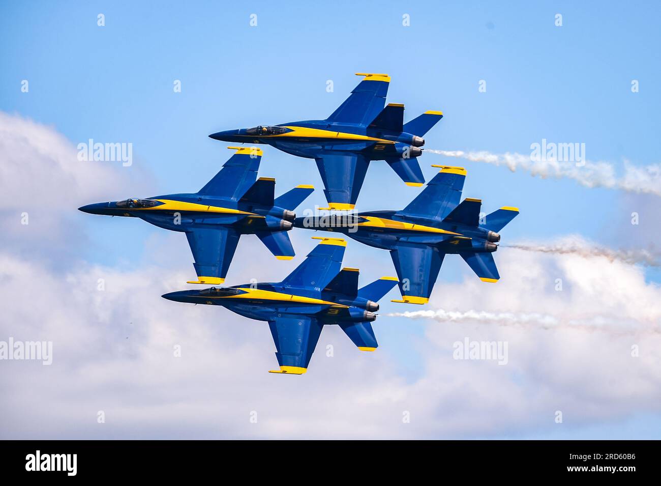 The U.S. Navy Flight Demonstration Squadron, the Blue Angels, perform ...