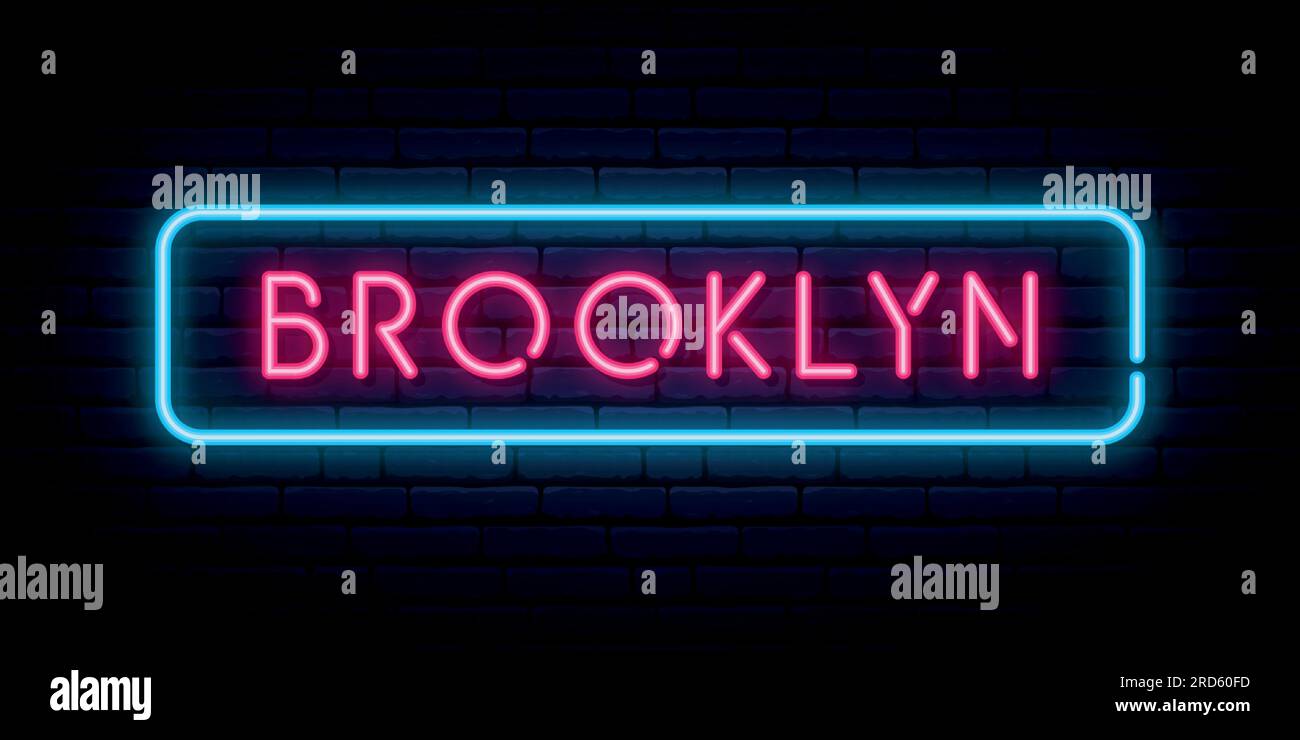 Brooklyn neon sign Stock Vector Images - Alamy